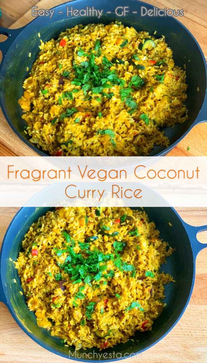 Easy Indian Coconut Curry Rice - Munchyesta