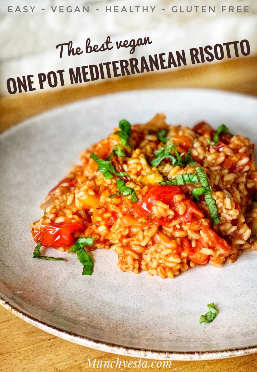 One Pot Mediterranean Risotto - Munchyesta