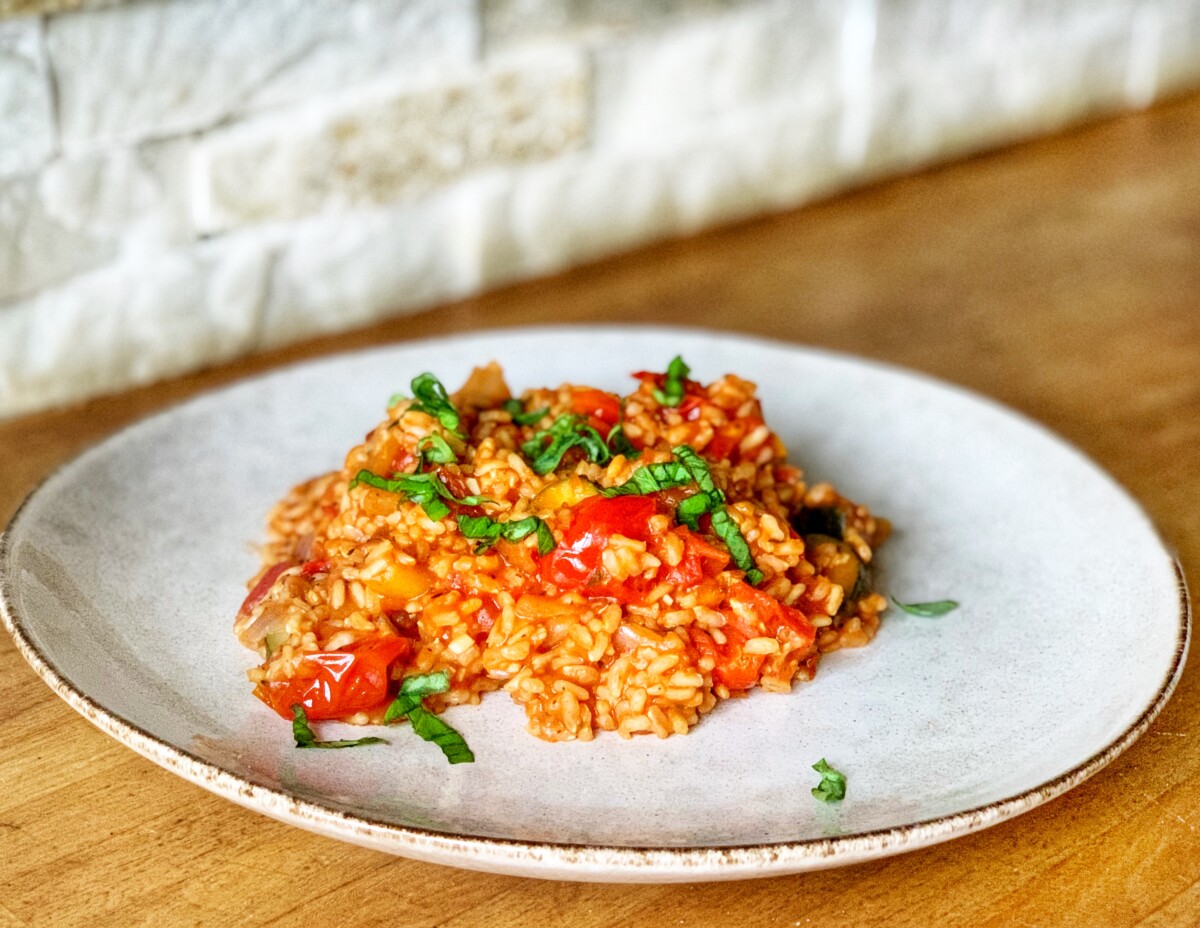 One Pot Mediterranean Risotto - Munchyesta