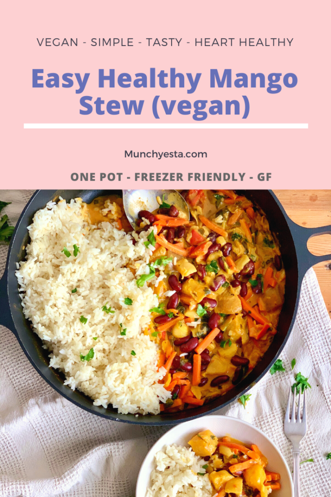 Easy Healthy Vegan Mango Stew - Munchyesta