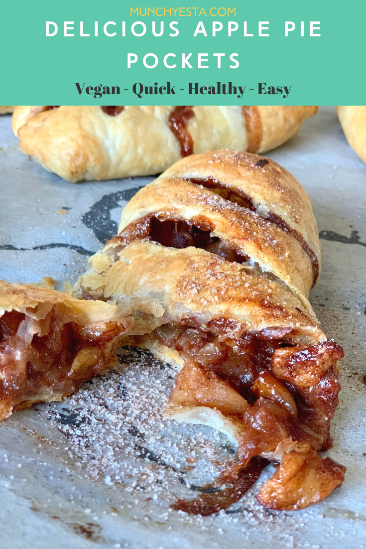 Delicious and Easy Apple Pie Pockets (vegan) - Munchyesta