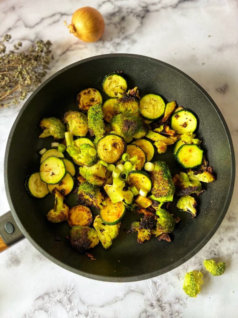 Easy Roasted Broccoli Zucchini with Miso Recipe - Munchyesta
