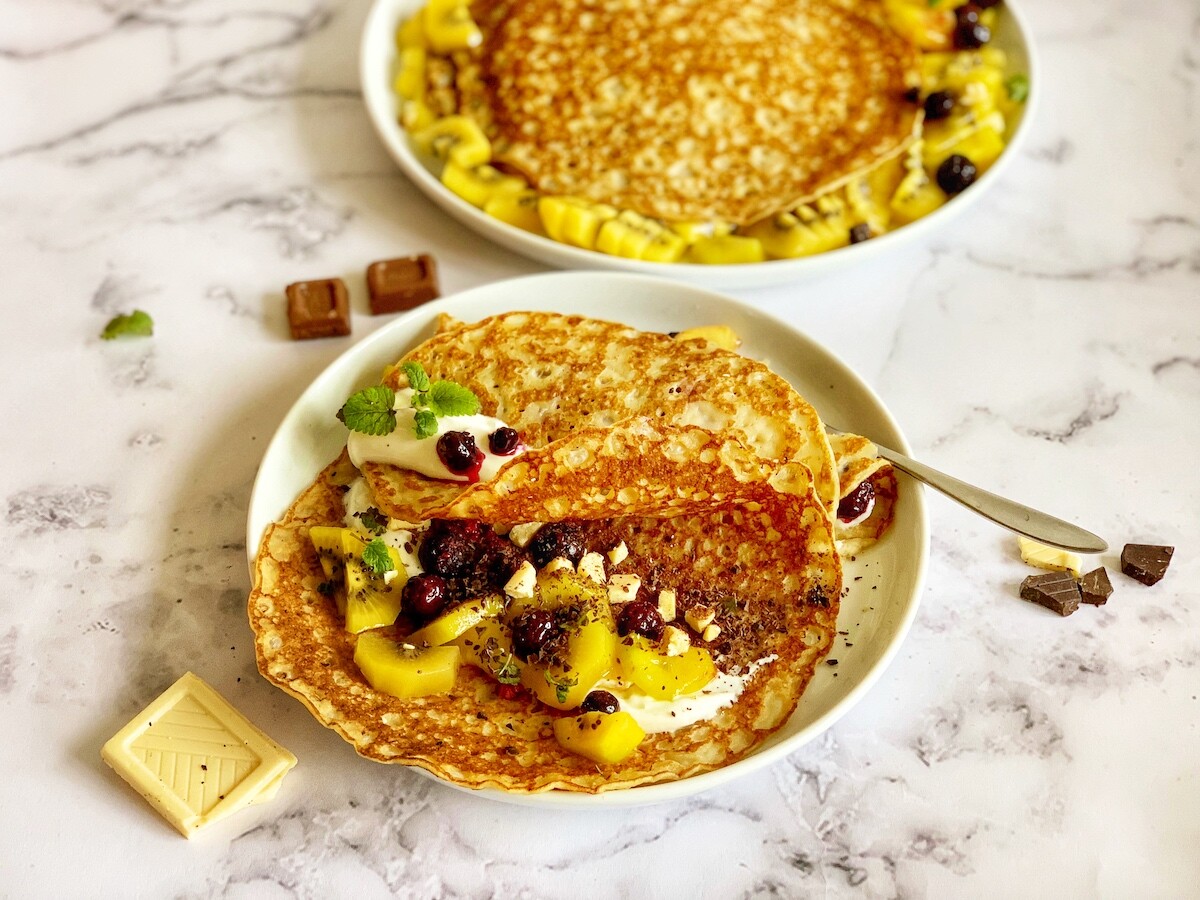 Easy dairy-free Vegan crepe recipe without milk - Munchyesta