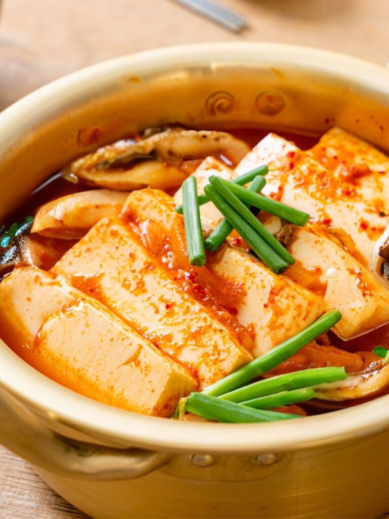 Korean Tofu soup: easy soft vegetarian sundubu recipe - Munchyesta