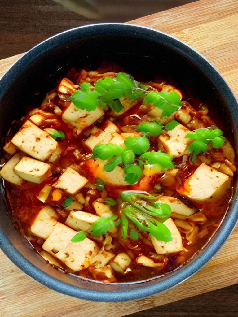 Korean Tofu soup: easy soft vegetarian sundubu recipe - Munchyesta
