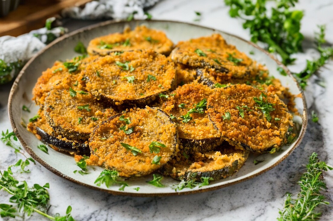 Crispy Breaded Eggplant: Easy Vegan cutlets recipe - Munchyesta
