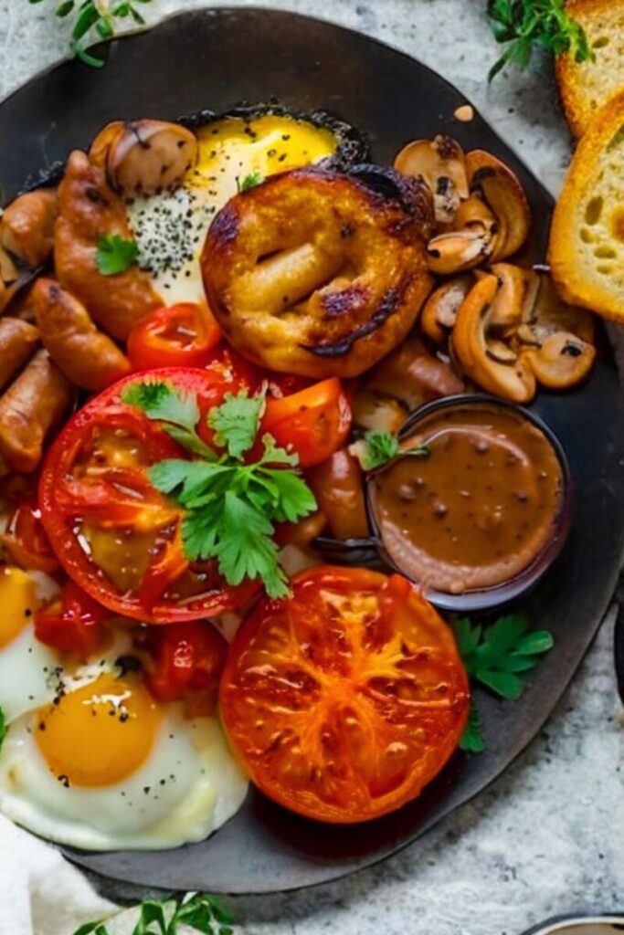 Full Irish fry-up with best Irish breakfast tomatoes - Munchyesta