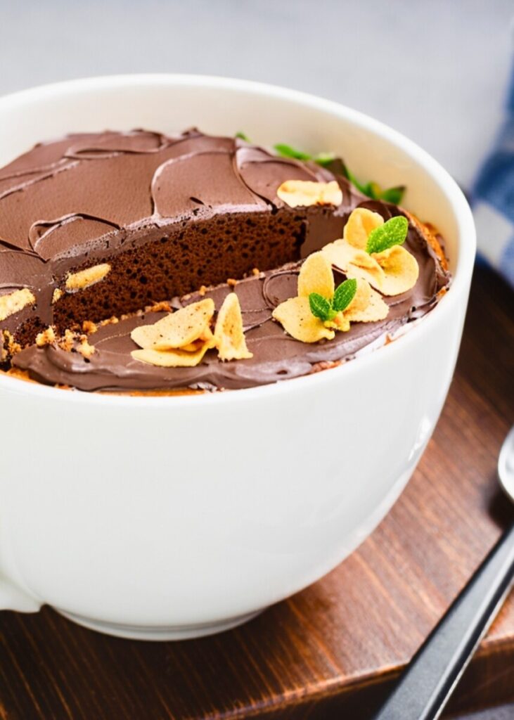 Easy Microwave Chocolate mug cake: coffee cake recipe - Munchyesta