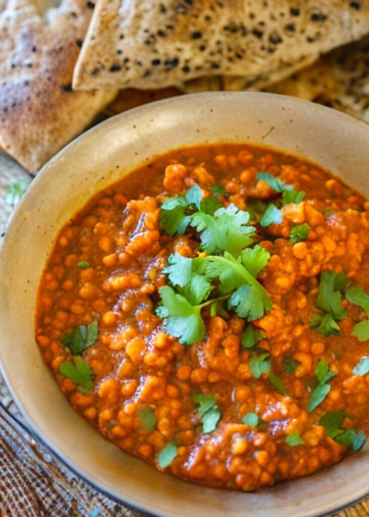 Easy Red Lentil Dal (Best vegan curry Dahl recipe) - Munchyesta