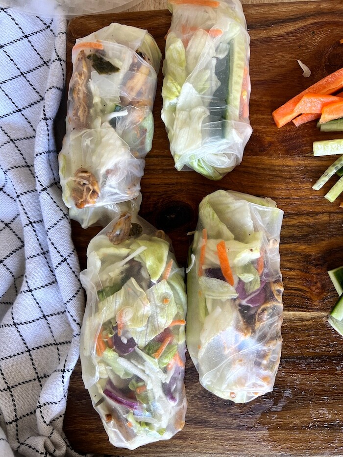 Vegan Spring roll recipe: Crispy rice Sushi bites - Munchyesta