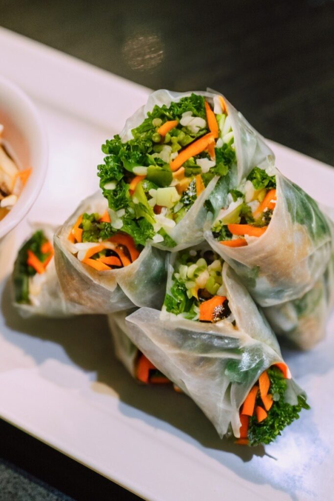 Vegan Spring roll recipe: Crispy rice Sushi bites - Munchyesta