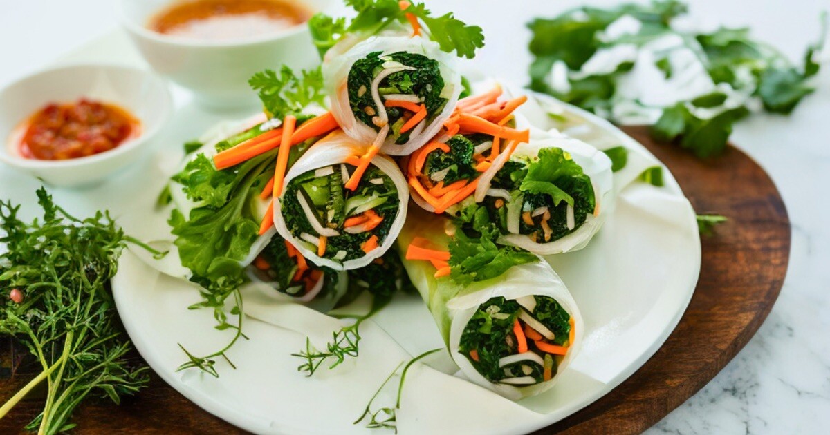 Vegan Spring roll recipe: Crispy rice Sushi bites - Munchyesta