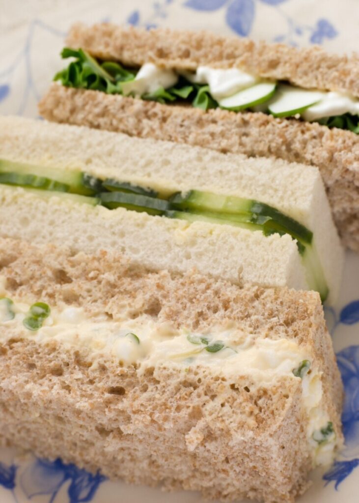English finger sandwich recipes: British tea sandwich - Munchyesta