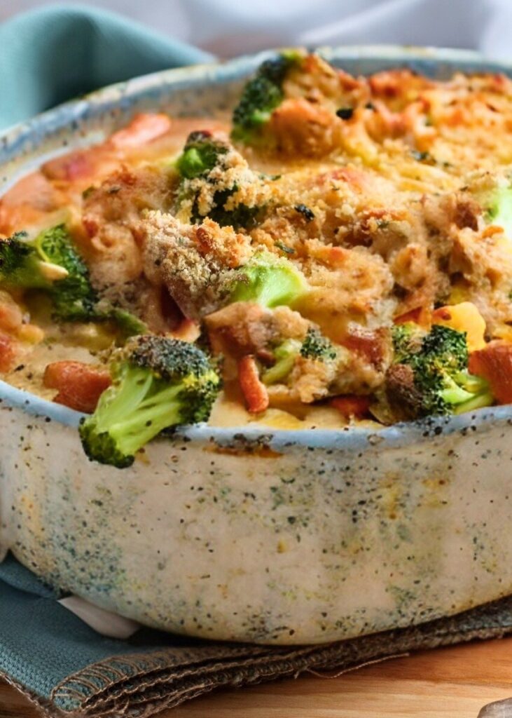 Easy Leftover Broccoli casserole (cream of mushroom) - Munchyesta