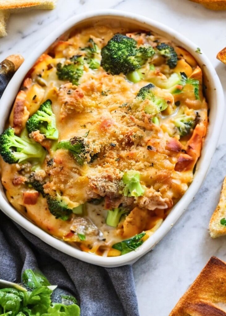 Easy Leftover Broccoli casserole (cream of mushroom) - Munchyesta