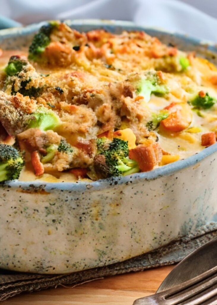 Easy Leftover Broccoli casserole (cream of mushroom) - Munchyesta