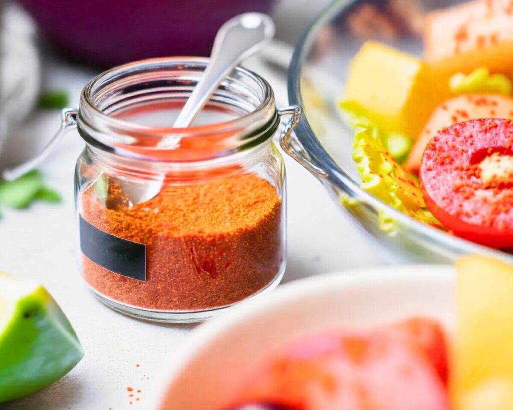 Homemade Tajín Seasoning Recipe: Best Mexican Fruit Seasoning - Munchyesta