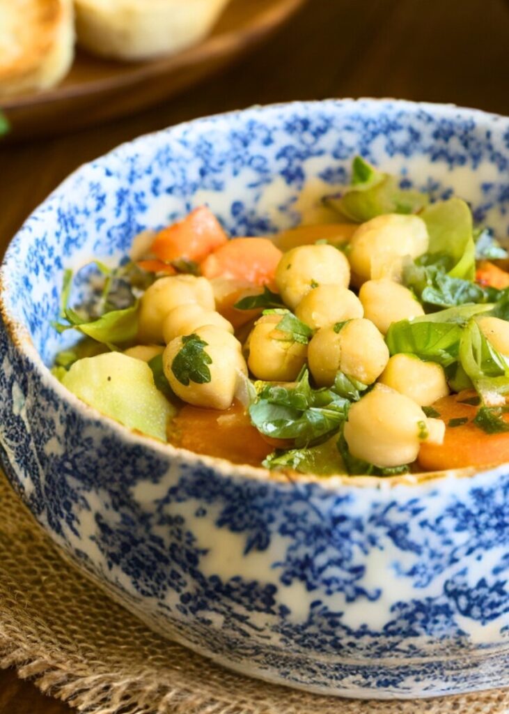 Tuscan Garbanzo Bean Soup (Easy Vegan Chickpea Soup)